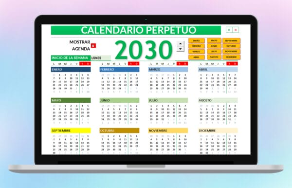 Calendario 2025 Perú con Feriados - Descarga en PDF y Excel