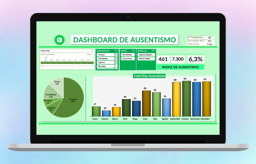 Plantilla Base de Datos de Empleados en Excel