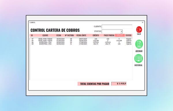 ERP en Excel para la Gestión de Pymes y Negocios