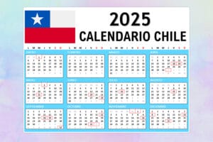 Calendario 2025 Chile con Feriados - Imprimir en PDF y Excel