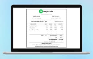 Plantilla de Factura Simplificada - Descarga en Excel y PDF