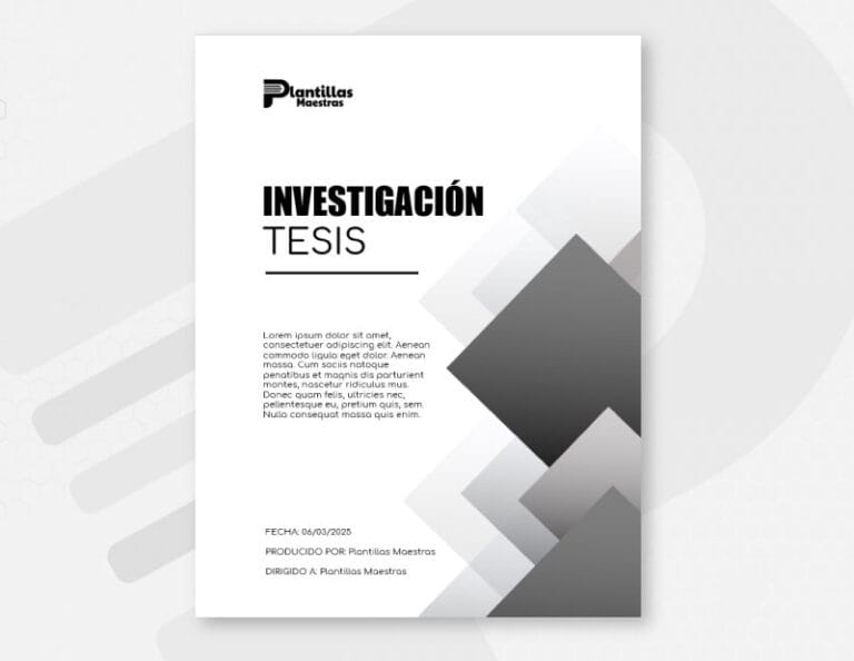 Portadas Formales en Word | Diseños Profesionales y Gratis