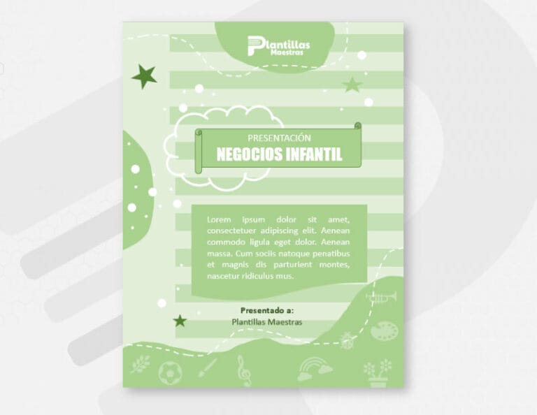 Portadas Verdes en Word | Plantillas Maestras