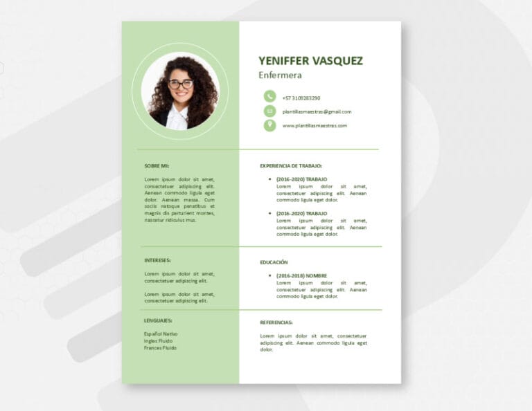 Portadas Verdes en Word | Plantillas Maestras