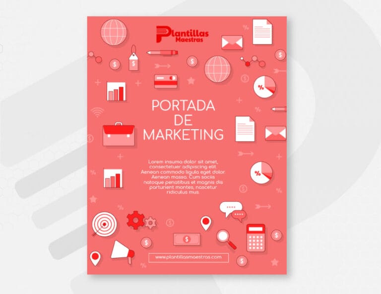 Portadas en Rojo | Plantillas Editables en Word