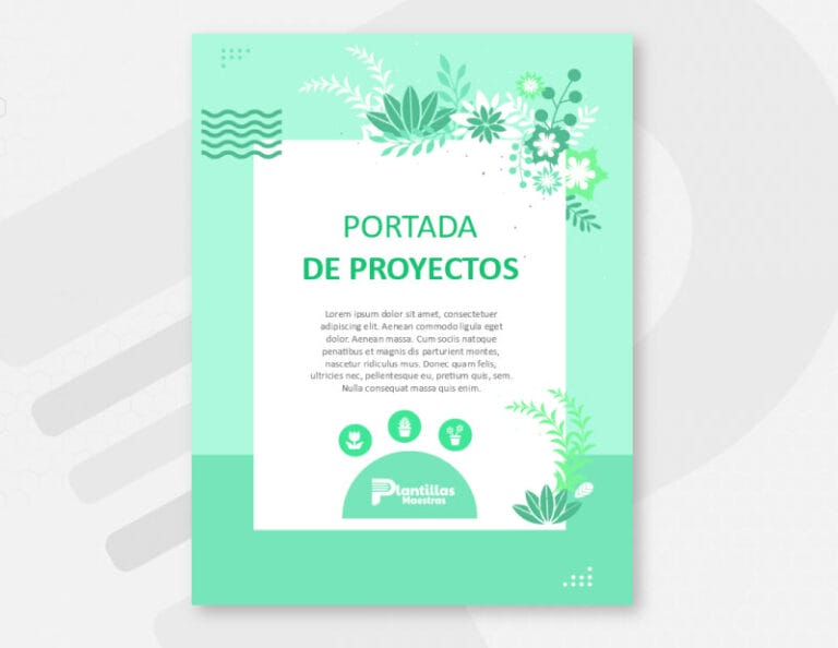 Portadas Verdes en Word | Plantillas Maestras