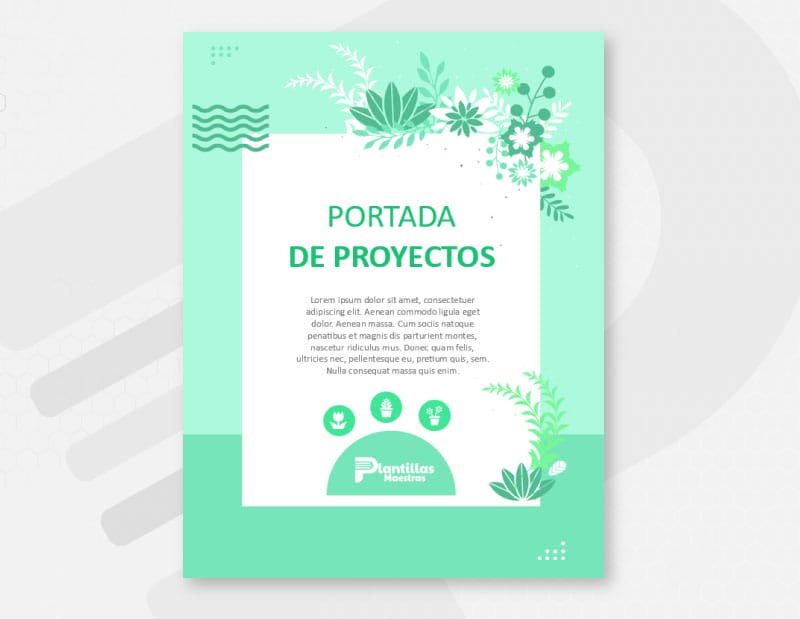 Portadas Verdes en Word | Plantillas Maestras