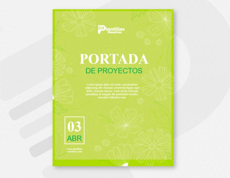 Portadas Verdes en Word | Plantillas Maestras
