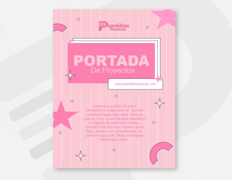 Portadas Rosas | Plantillas en Word