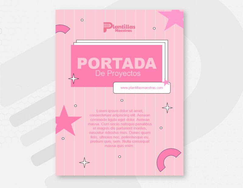 Portadas Rosas | Plantillas en Word