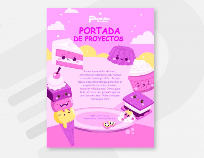 Portadas para Niños en Word | Diseño Infantiles y Divertidos
