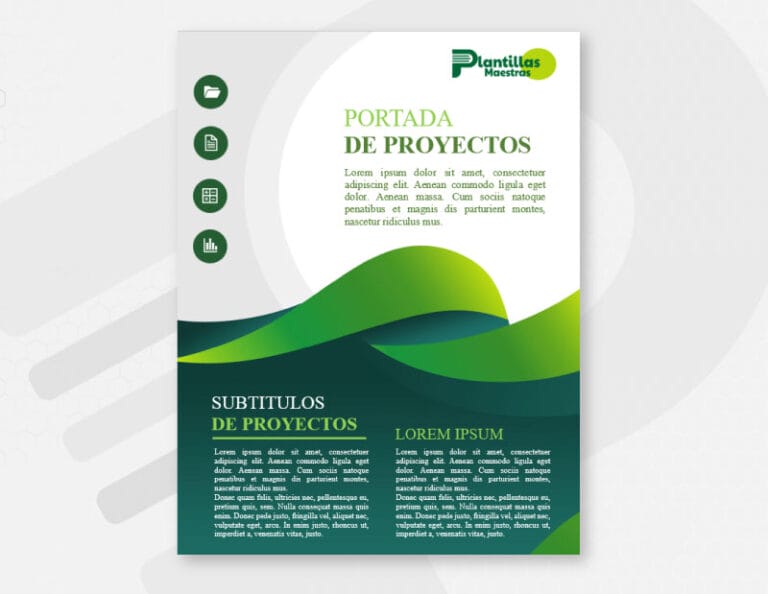 Portadas Verdes en Word | Plantillas Maestras