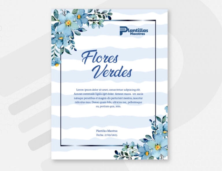Portadas Azules | Plantillas en Word Profesionales