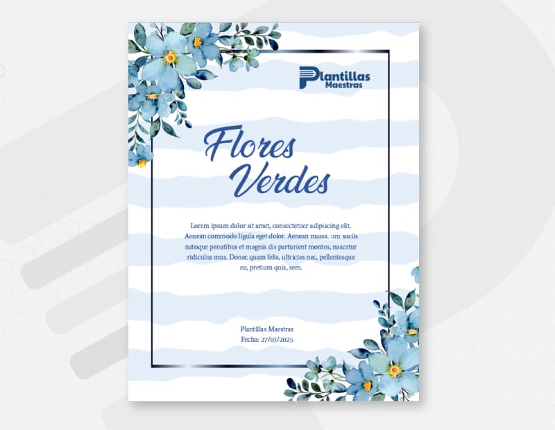 Portadas Azules | Plantillas en Word Profesionales
